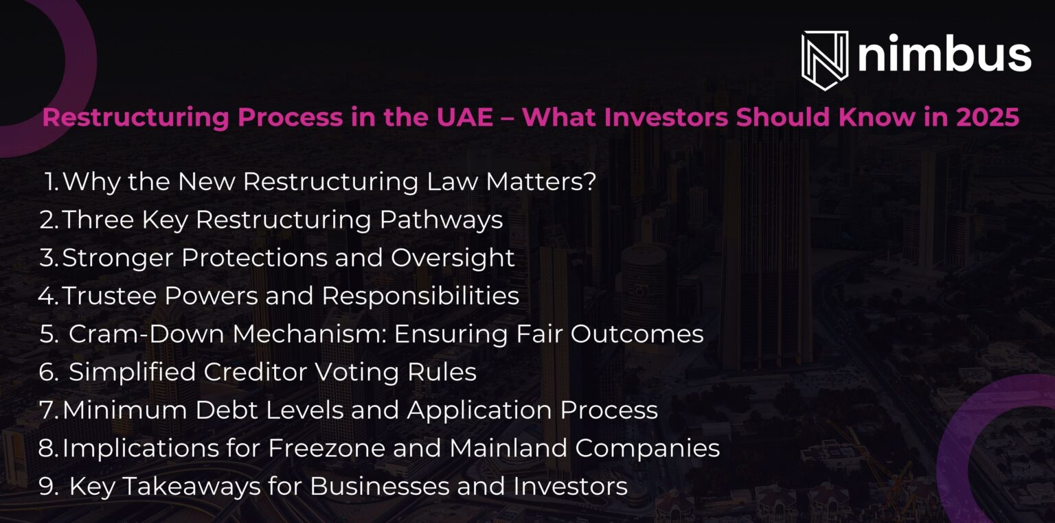 UAE Business Restructuring 2025: Key Steps and Legal Insights